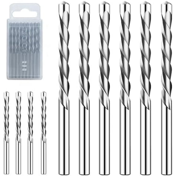 10 count 1/4 Inch Spiral Drywall Router Bits Set -Brocas para Drywall ...
