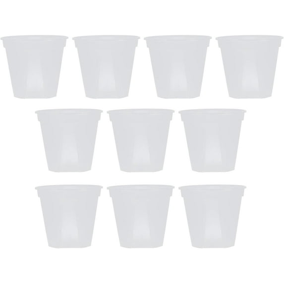 10 count Clear Orchid Pots with Holes 5. 9 Inch, Small Pots with ...