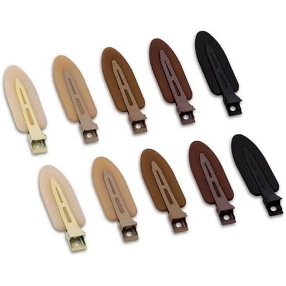 10 count Creaseless No Crease No Bend Flat Hair Clips For Styling Non ...