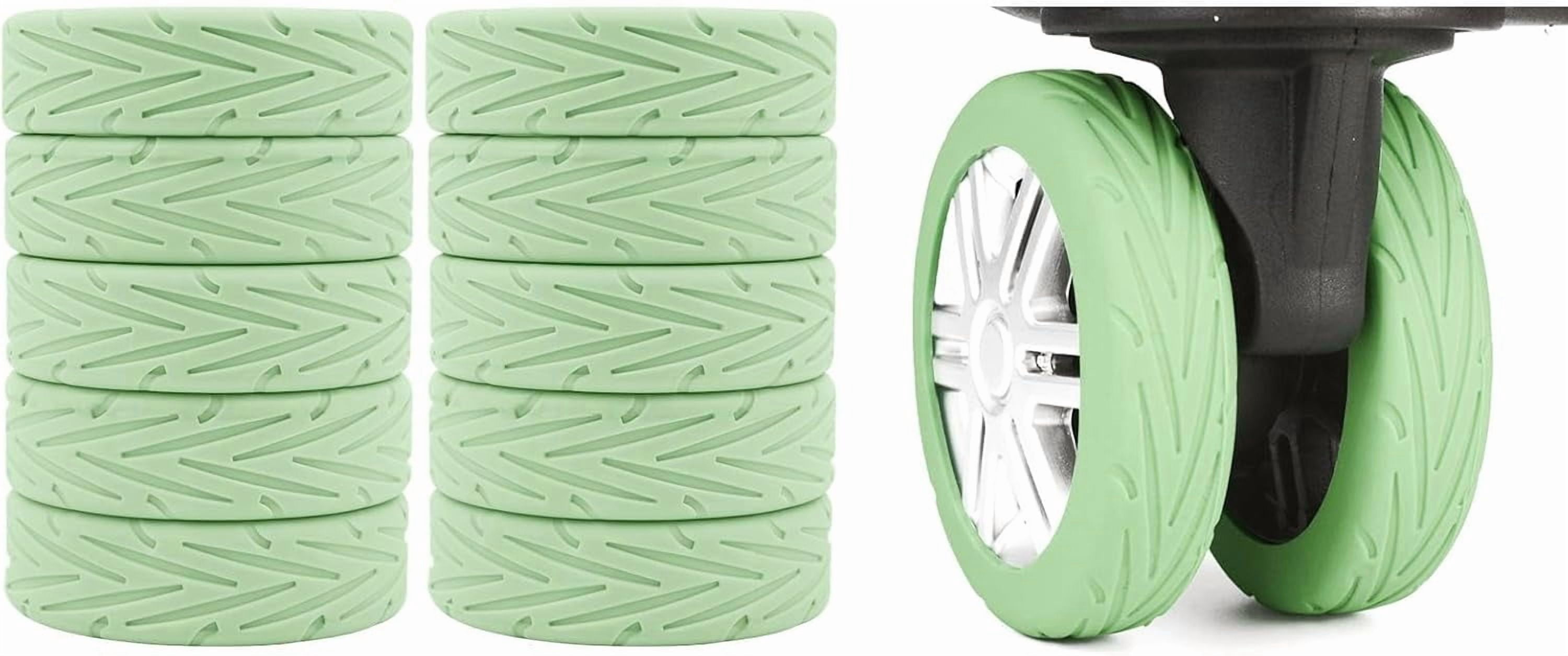 10 count Luggage Wheel Covers Silent Suitcase Protector for Luggage or ...