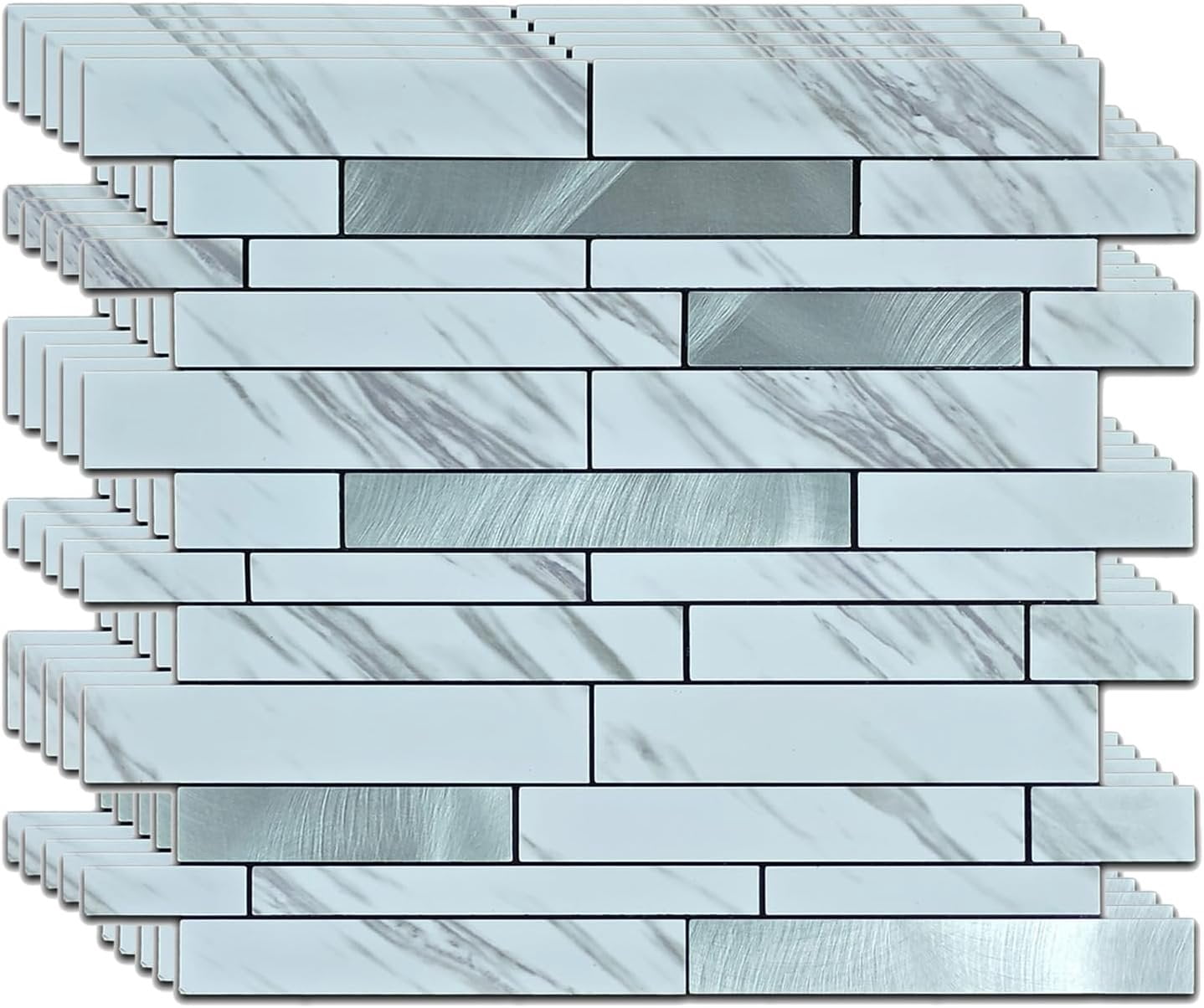 10 count & Non-Slip Mosaic Peel & Stick Wall Stickers, Heat-Resistant ...