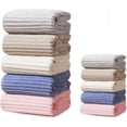 10 count Rainbow Coral Fleece Towels Set - Super Absorbent, Size, Cost ...