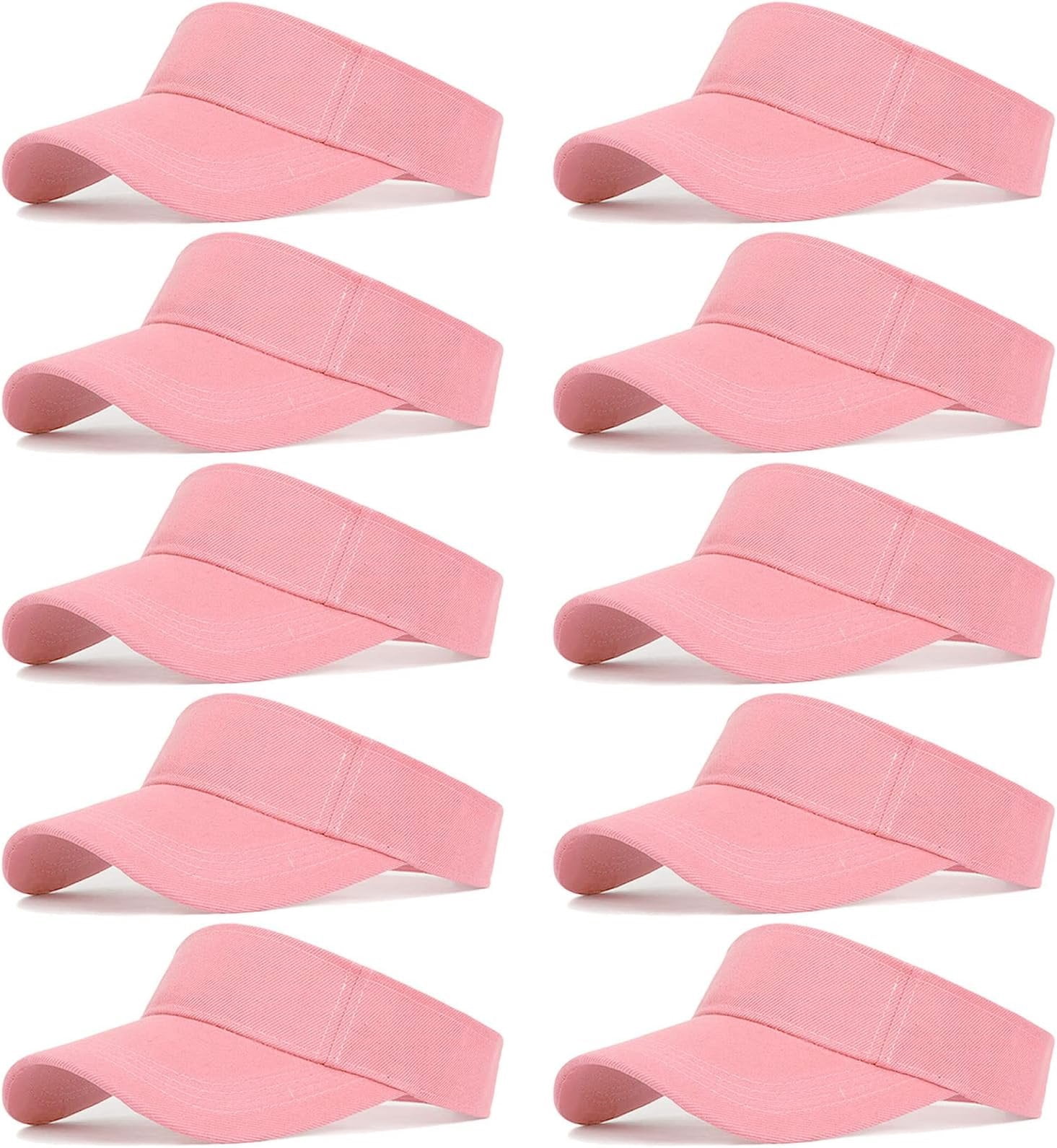 10 count Sun Visor Hats Boys Girls Athletic Visor Adjustable UV ...