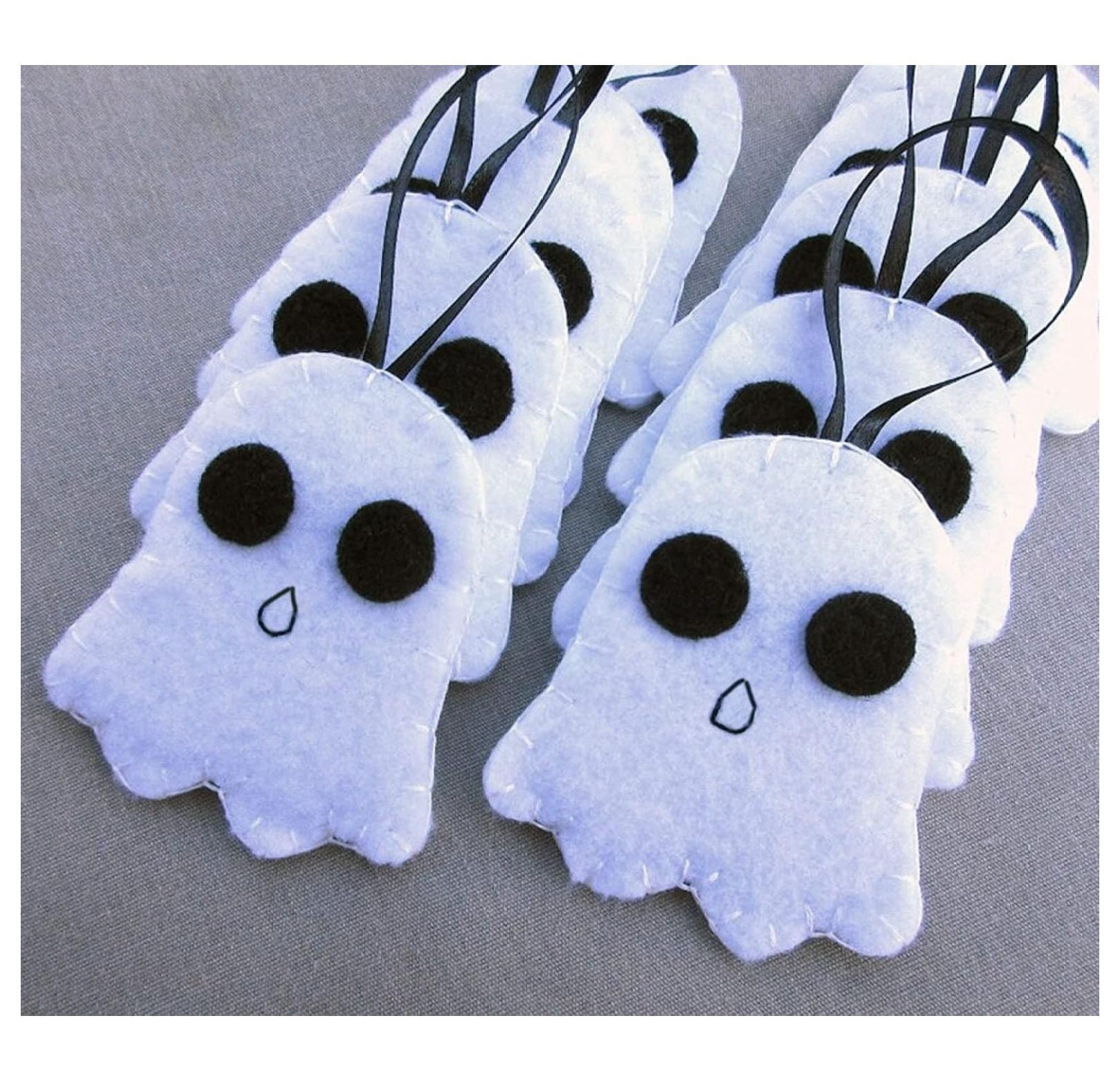 10 cute ghost ornaments, spooky party favors, white poltergeist ...