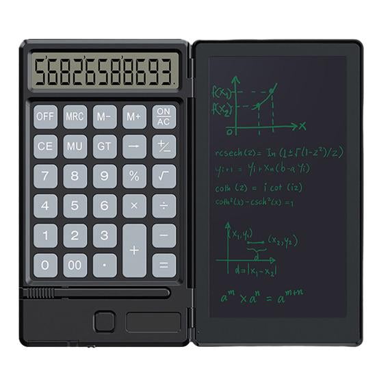 10-digit LCD screen scientific calculator, foldable and erasable ...