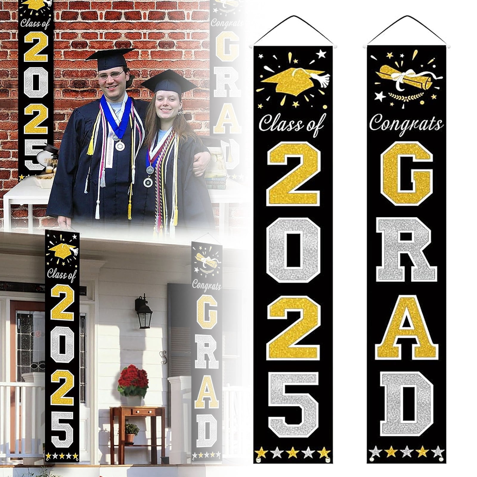 10% discount! party graduation decoration door curtain flag ...