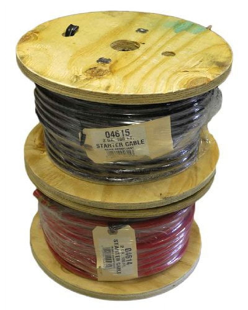 Walmart 2 Gauge Red & Black Battery Cable Wire, 10ft Each, for Ground ...
