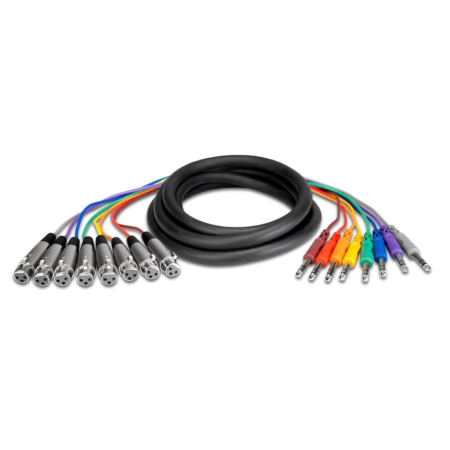 10-foot 8-Channel XLRF to TRS Snake - Walmart.com