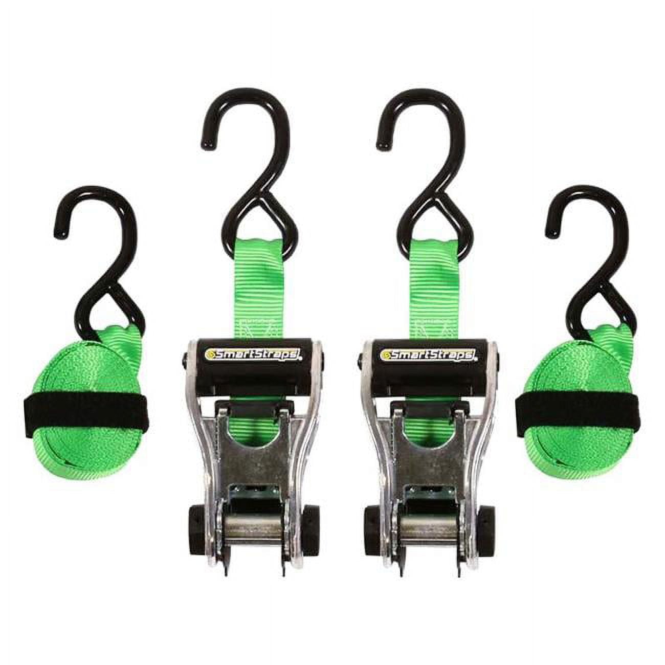 10 ft. 1500 lbs Ratchetx Ratchet Tie Down, Green - Pack of 2 - Walmart.com