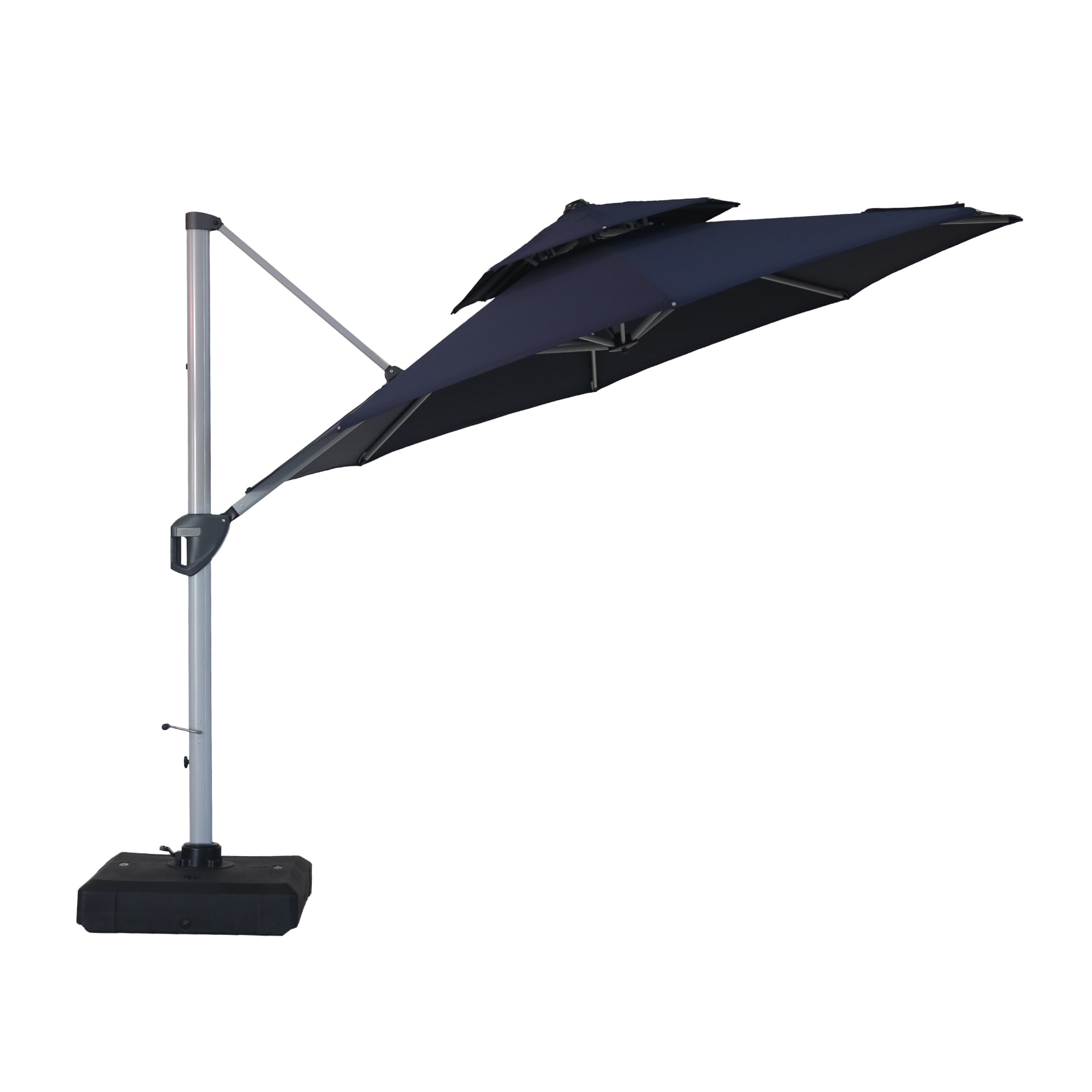 10 ft. Octagon Cantilever Patio Umbrellas Adjustable 5 Angle Outdoor ...