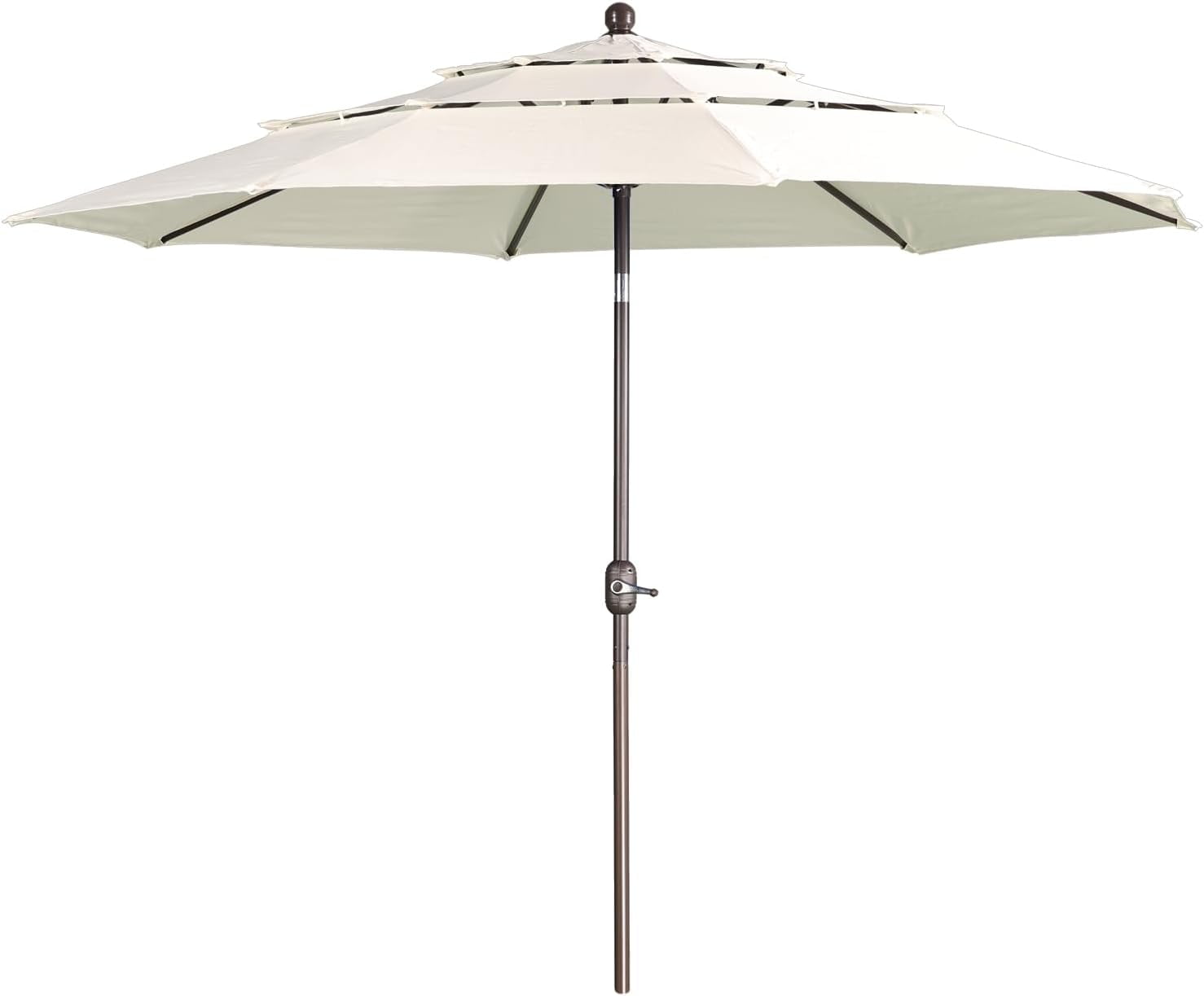 **10 ft 3-layer patio umbrella, 3-tier outdoor market umbrella with ...