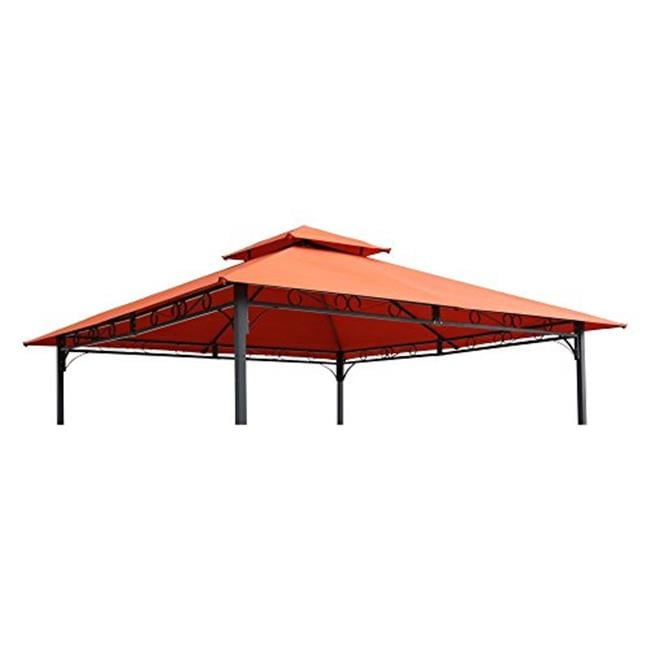 10 ft. Gazebo Canopy St. Kitts Replacement Top, Terra Cotta - Walmart.com