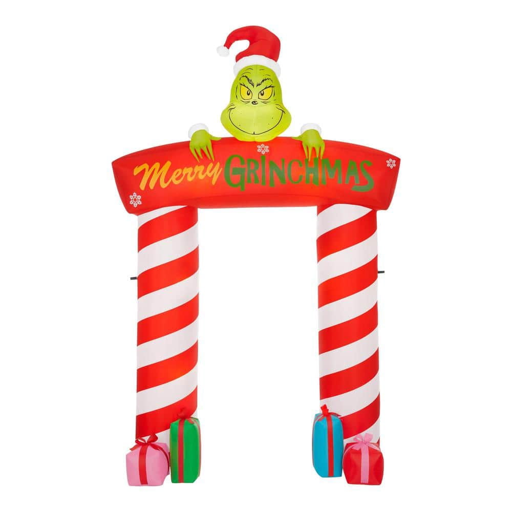 10 ft. Giant-Sized LED Archway Grinch Merry Grinchmas Christmas ...