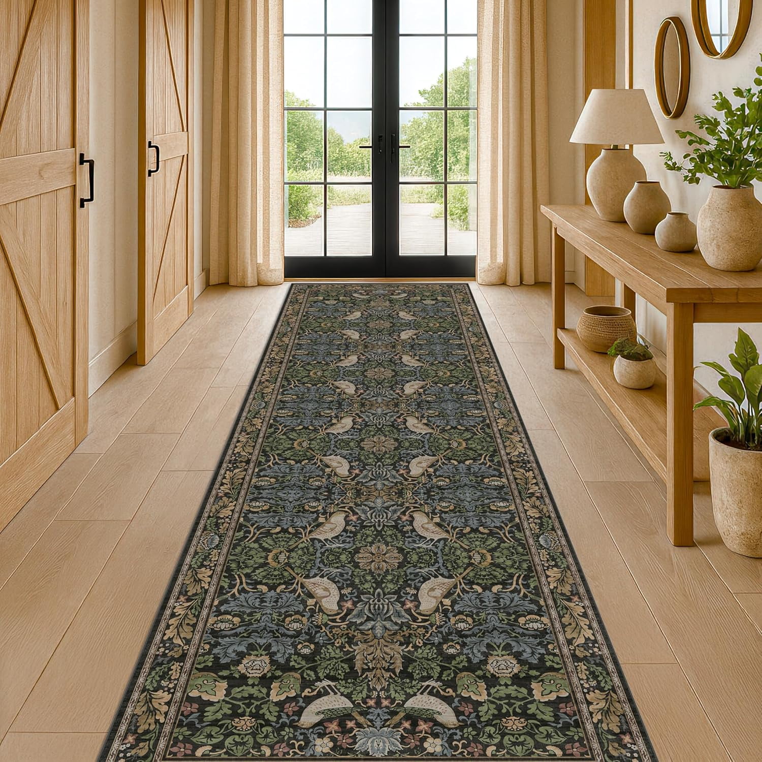 10 ft Long Vintage Runner Rugs for Hallways - 3x10 Wide Kitchen Runners ...