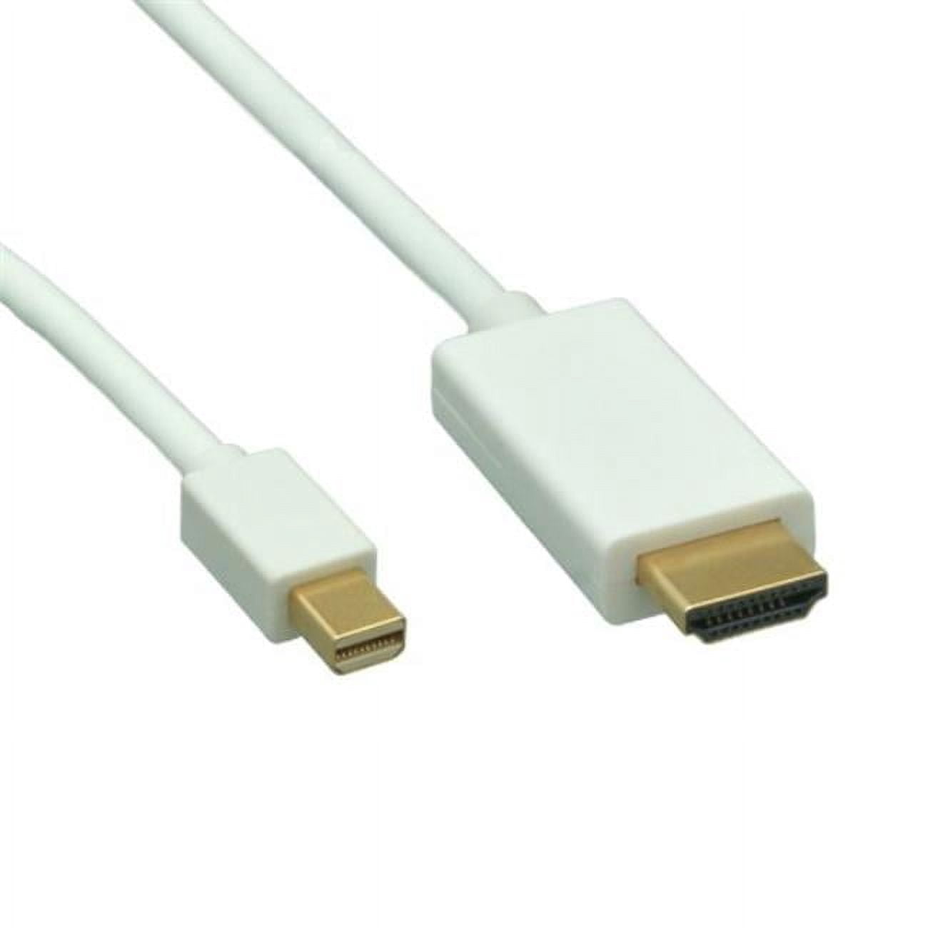 10 ft. Mini DisplayPort to HDMI Cable, Male to Male - White - Walmart.com