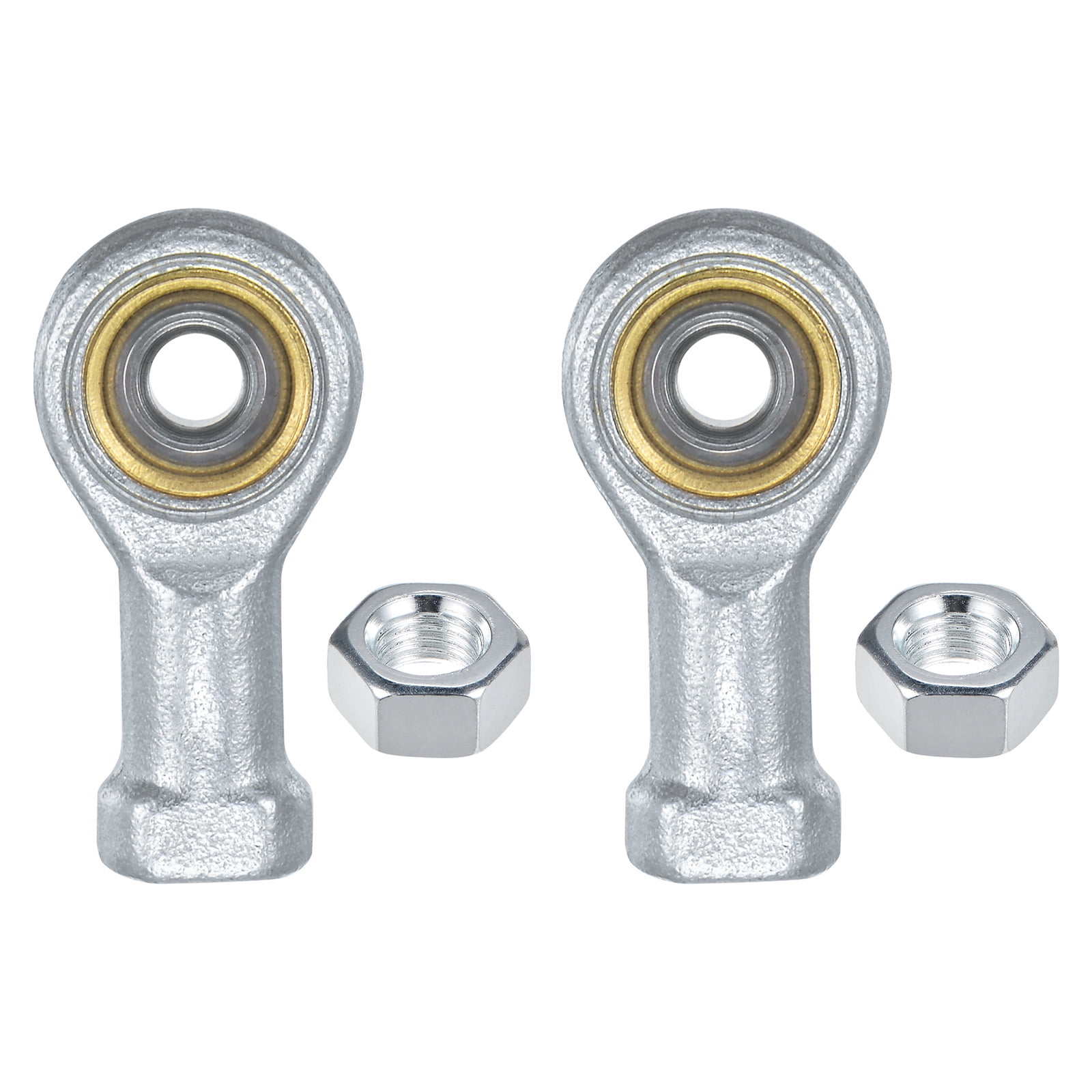 Uxcell 2-Pack PHSA5 Rod End Bearing, 5/16 Inch Bore 5/16-24 Right Thread Female Thread Steel ...