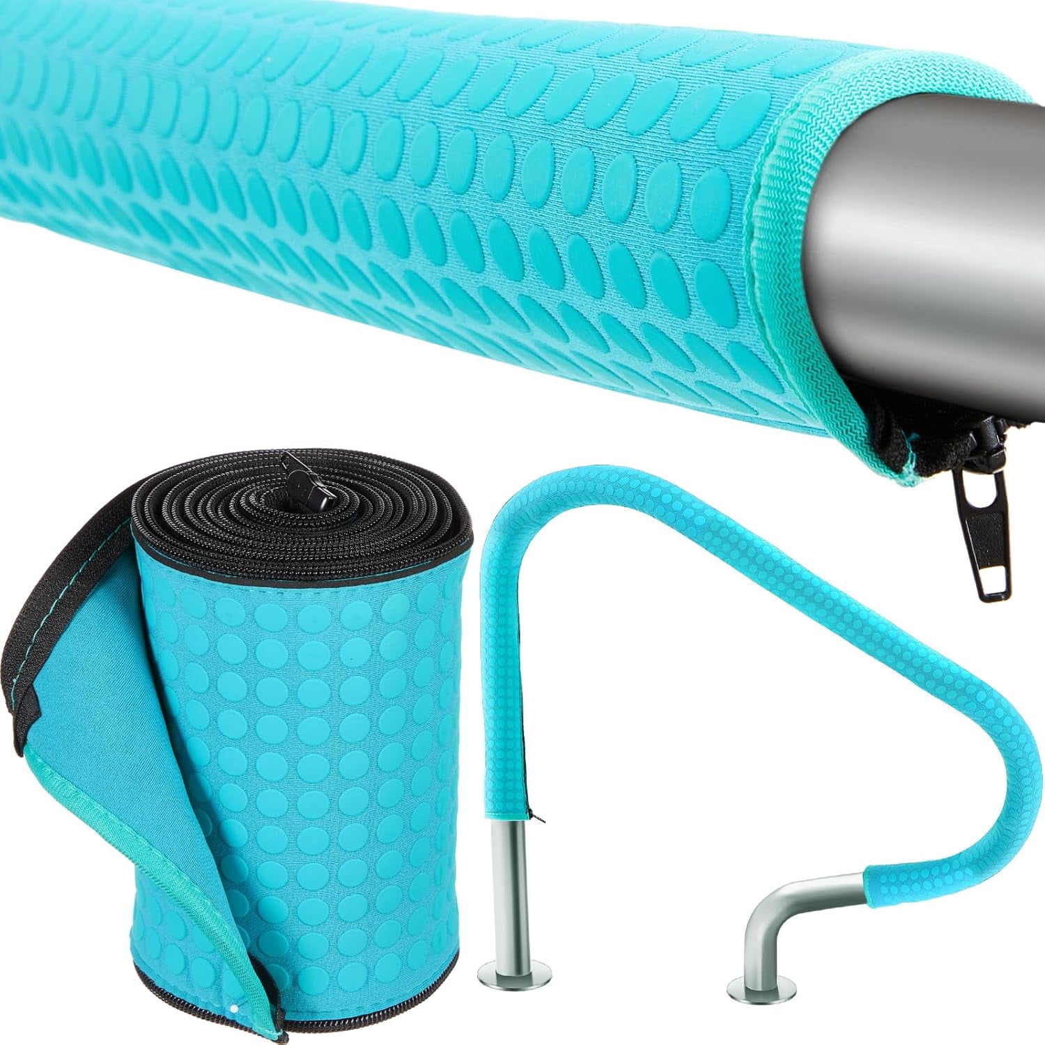10 ft Pool Handrail Cover with Zippers Anti-Slip for Pool Patio Railing ...