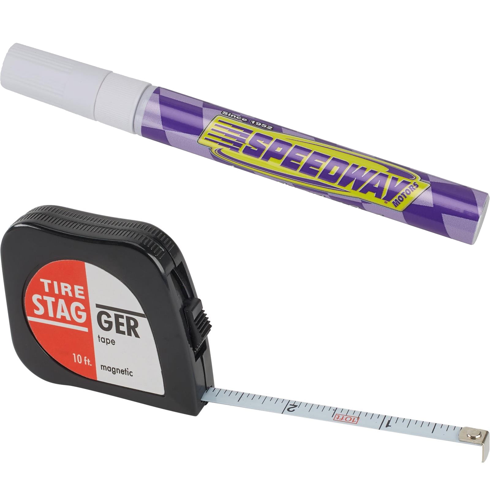 10 ft. Tire Stagger Tape & White Tire Marking Stick Pen - Walmart.com