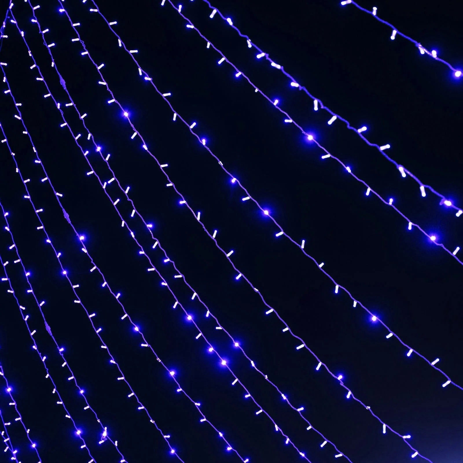 10 ft x 20 ft BLUE LED Curtain String LIGHTS Party Wedding Events ...