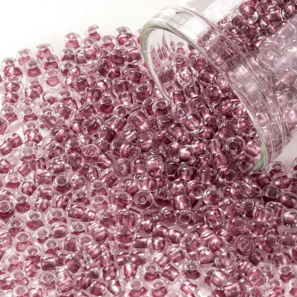 10 g TOHO Round Seed Beads Japanese Seed Beads (1015) Blush Lined 8/0 ...