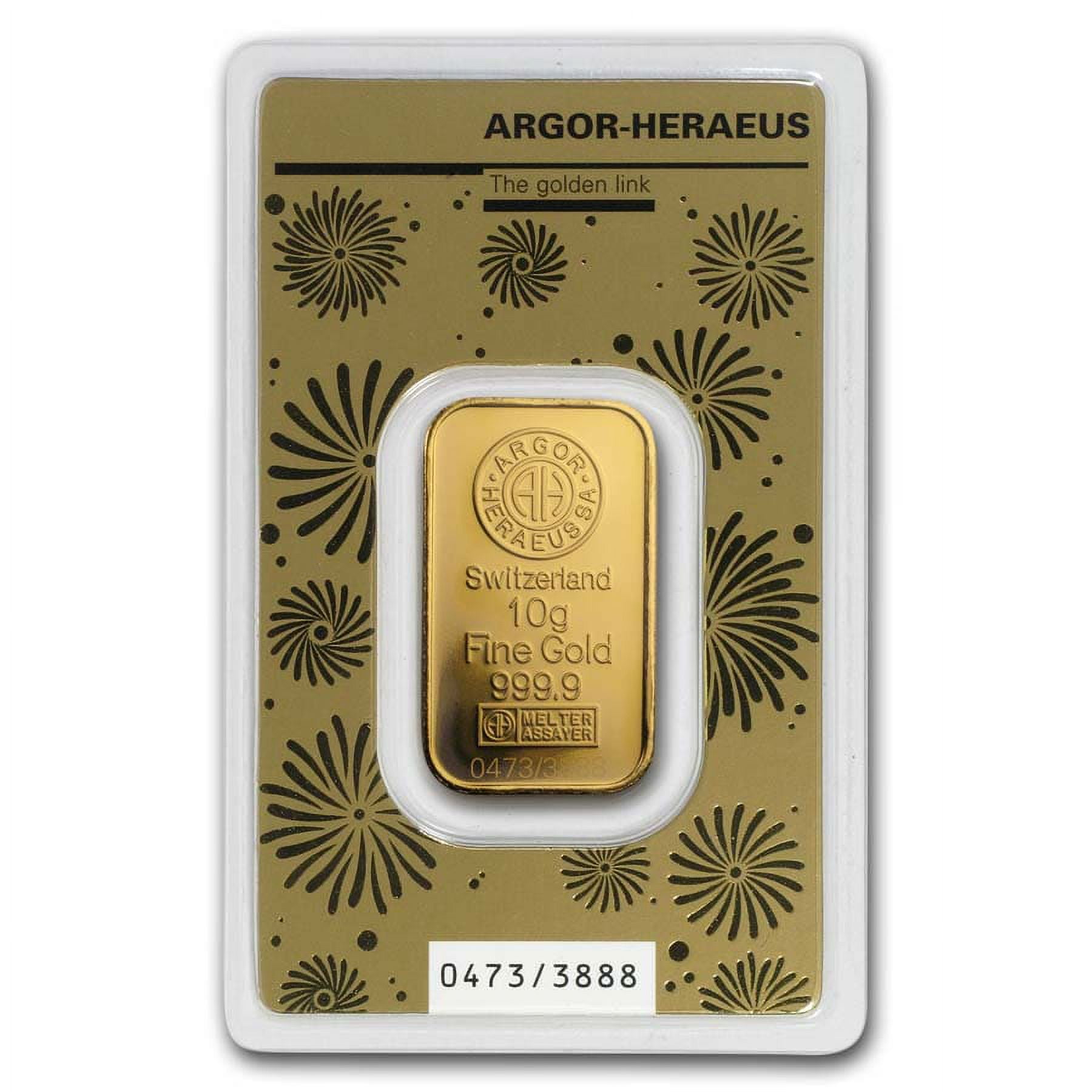 10 gram Gold Bar - Argor-Heraeus Year of the Rat (In Assay) - Walmart.com