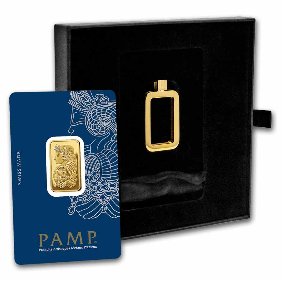 PAMP 10g Gold Bar - Lady Fortuna with Frame - Precious Metals Quality ...