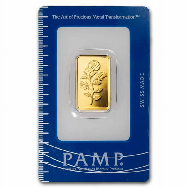10g PAMP Suisse Rosa Gold Bar - .9999 Fine Gold in Assay - Walmart.com