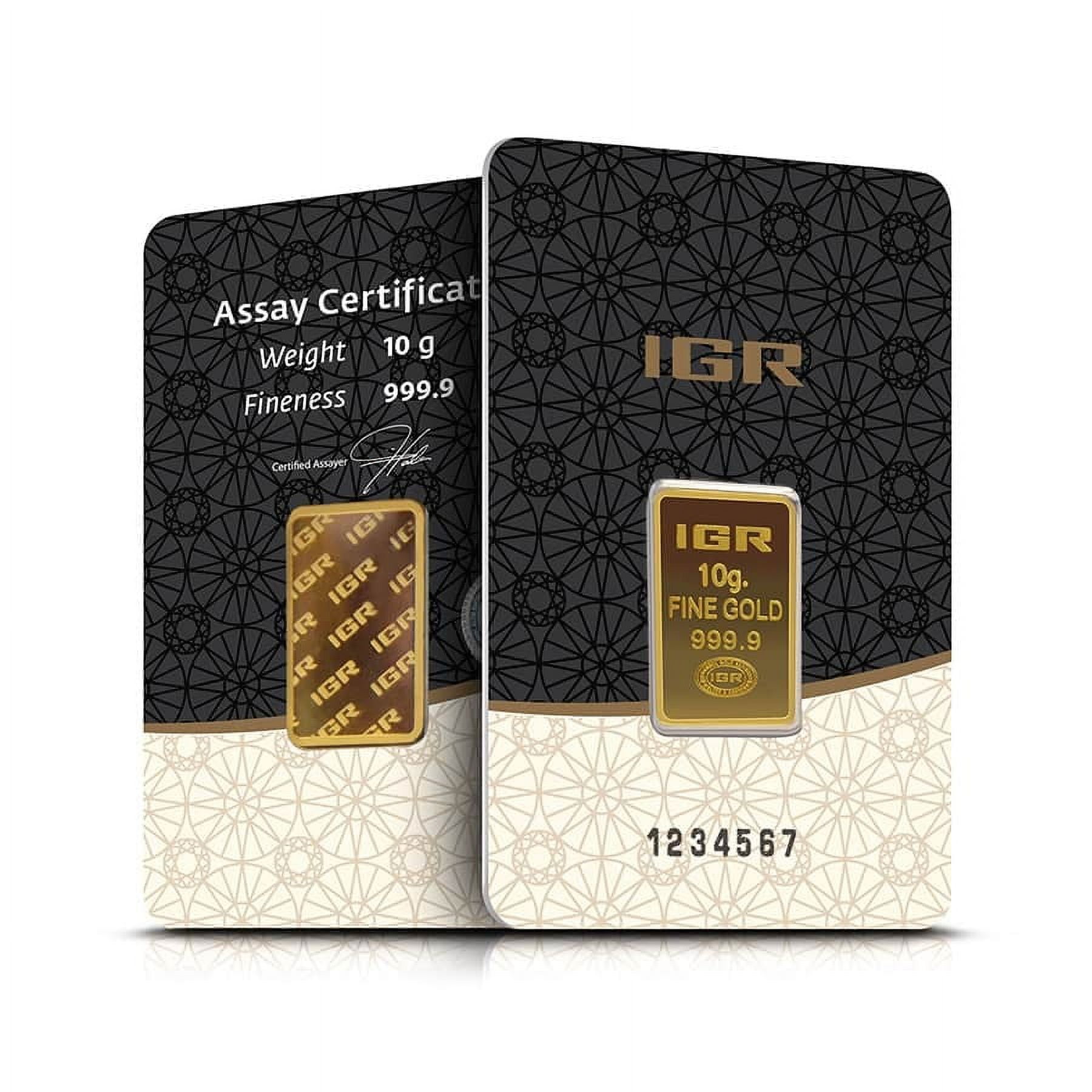 Istanbul Gold Refinery (IGR) 10g Gold Bullion Bar .9999 Fine (In Assay ...