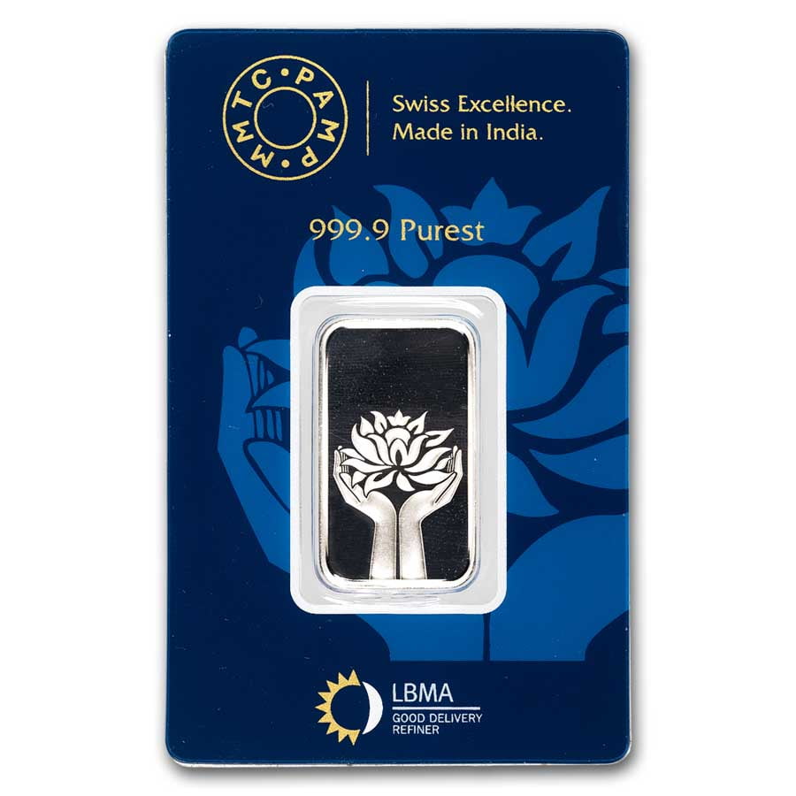 10 gram Silver Bar - PAMP (Lotus, In Assay) - Walmart.com