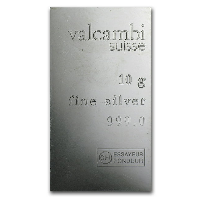 10 gram Silver Bar - Valcambi - Walmart.com