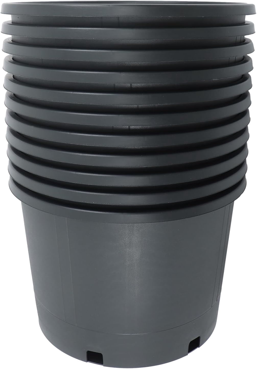 10 hukfga 5 Gallon Squat Round Premium Nursery Pot Plant Flower ...