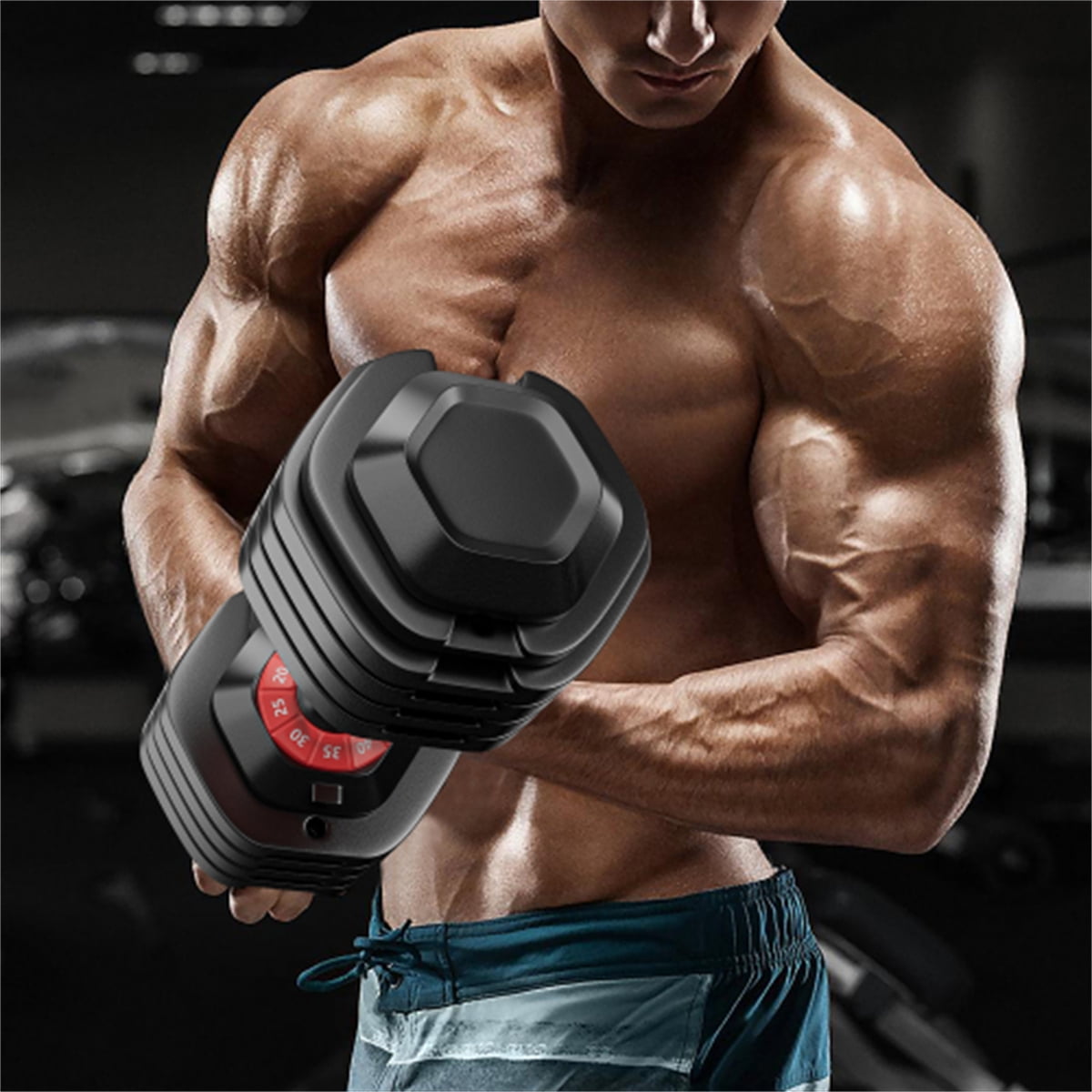 10 in 1 Adjustable Dumbbell Set, Free Dumbbell for Men and Women, Full ...