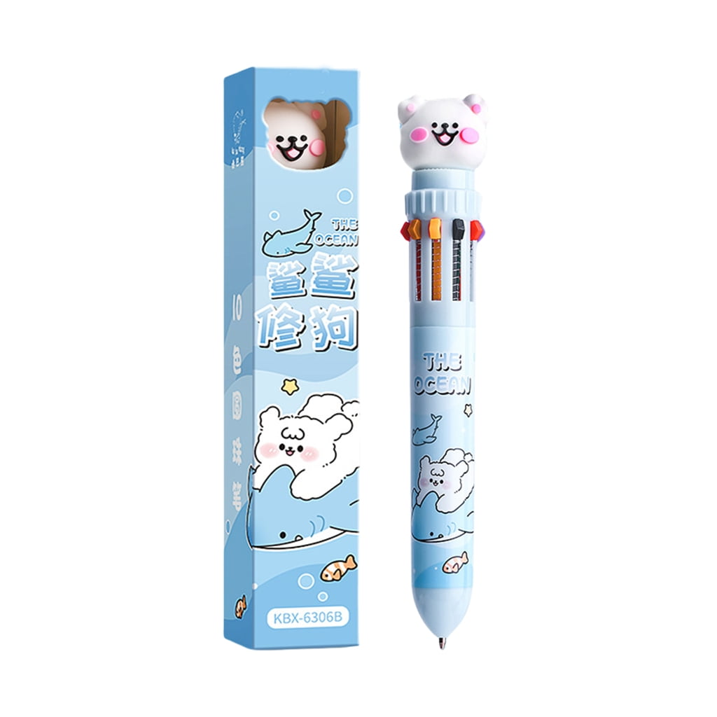 10 in 1 Ballpoint Pen Cartoon Ballpoint Pen Multicoloured Pen for ...
