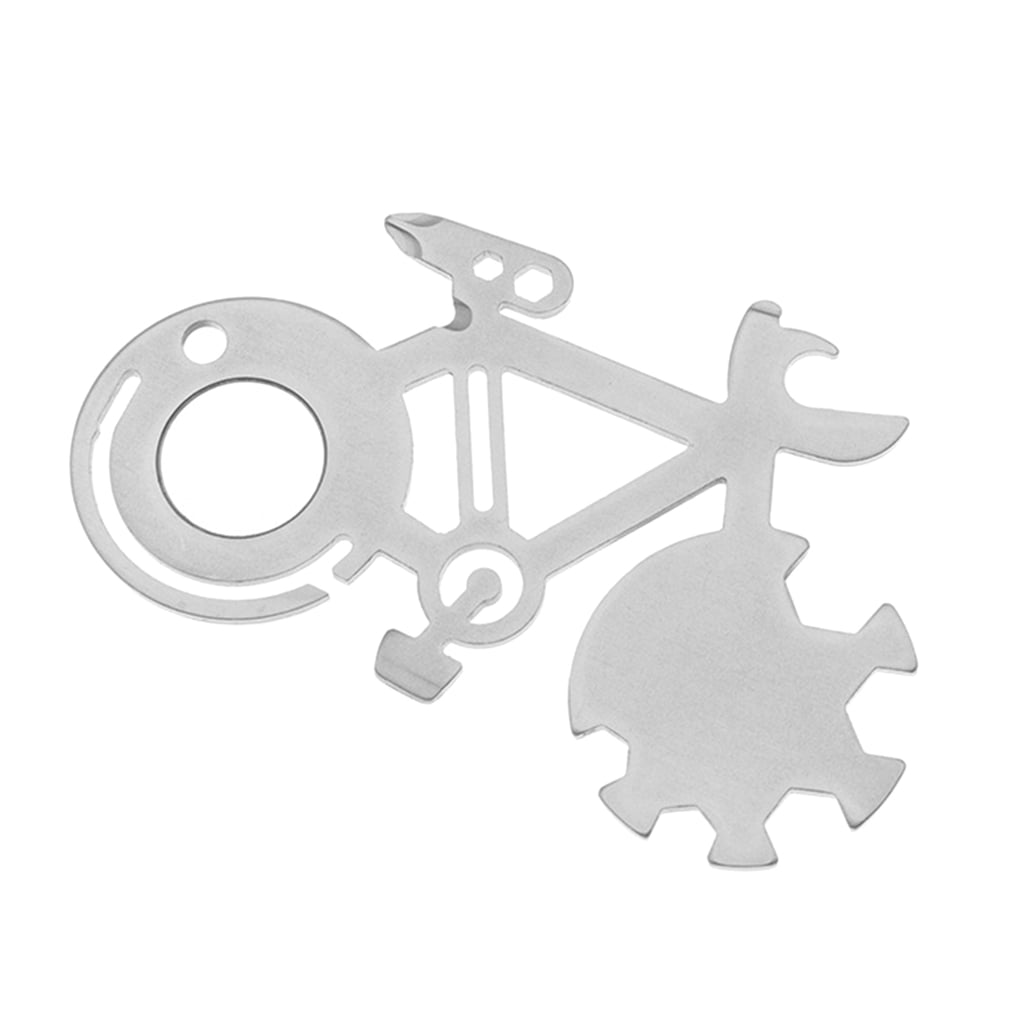 10 in 1 Bike Shape Multitool Flat Screwdriver Kit Wrench Bottle Opener ...