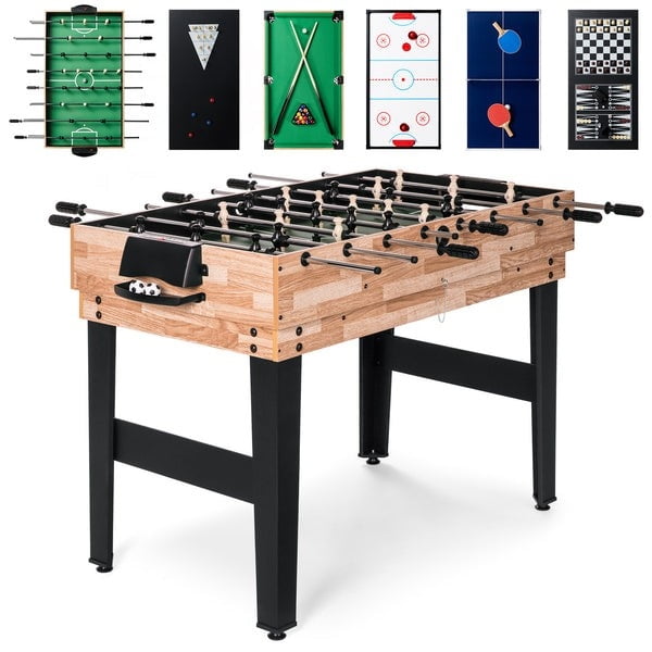 10-in-1 Combo Game Room Table Set Pool, Foosball, Ping Pong, Chess ...