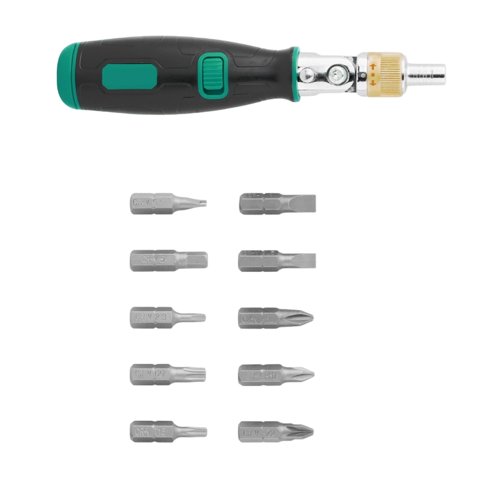 10-in-1 Ergonomic Ratchet Screwdriver Set, Grip & Extendable Shaft for ...