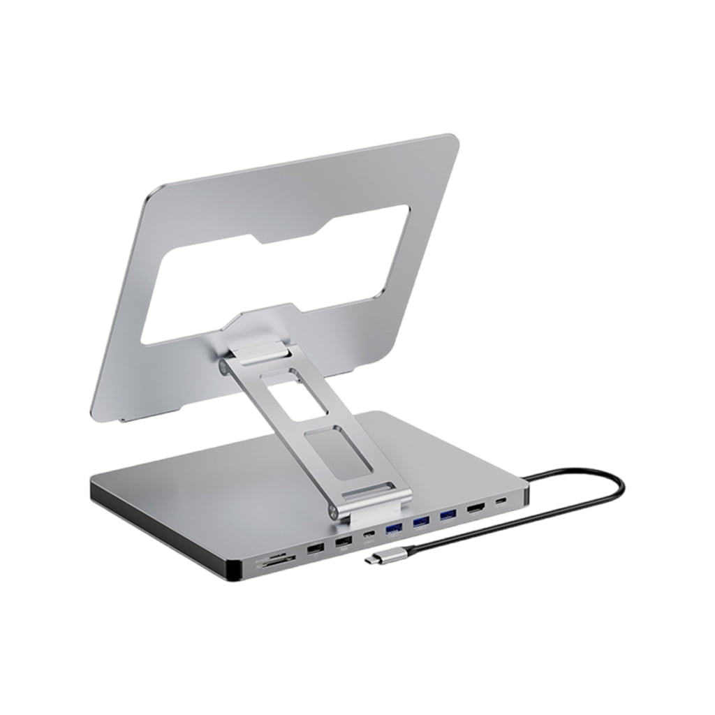 10 in 1 Laptop Docking Station and Adapter Base Notebook Stand 3 USB3.0 ...