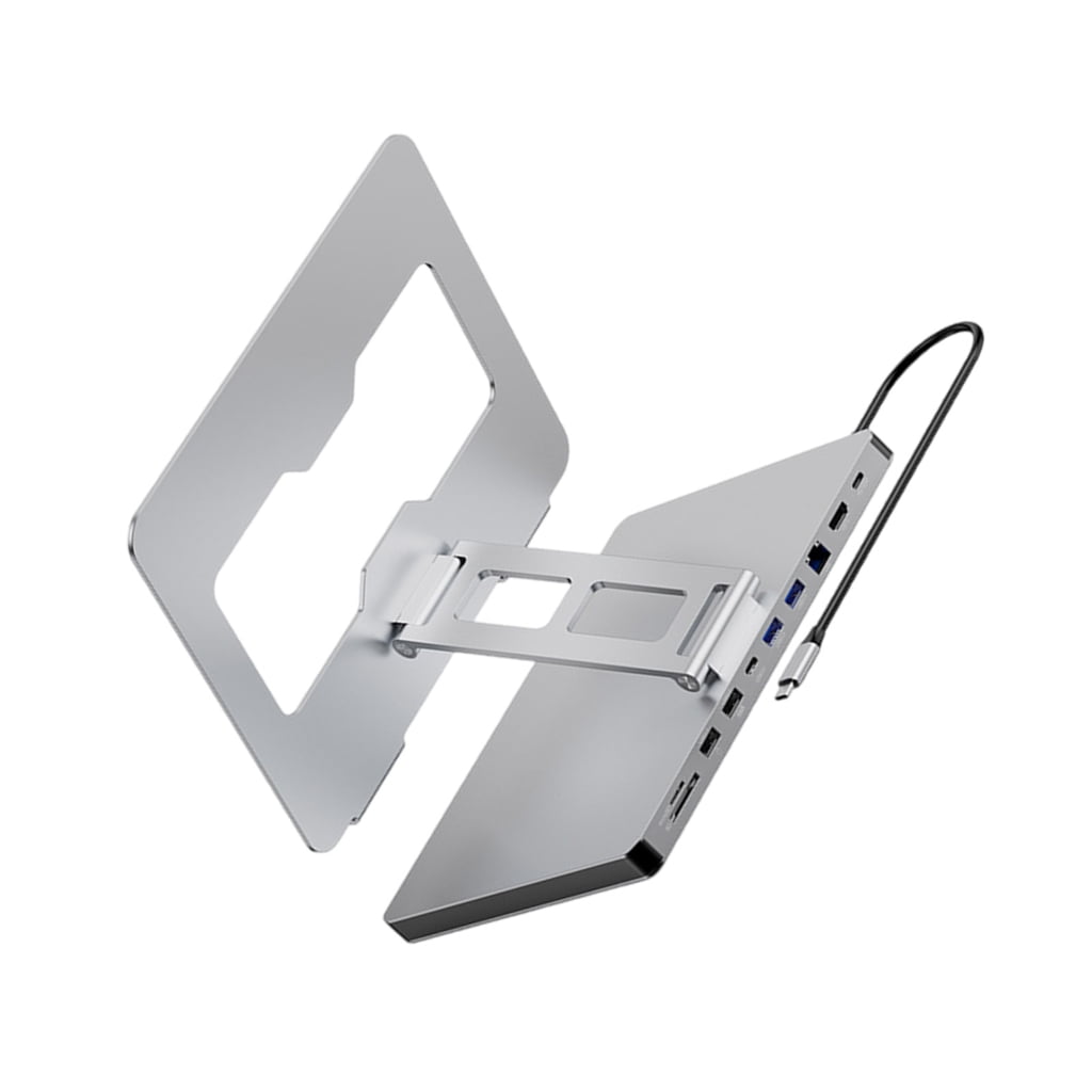 10 in 1 Laptop Holder Docking Station PD100W USB3.0x3 4K60Hz Notebook ...