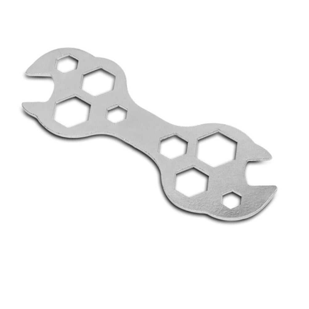 10 in 1 Mini Flat Steel Hexagon Wrench 8-17mm Bike Hex Key Spanner ...
