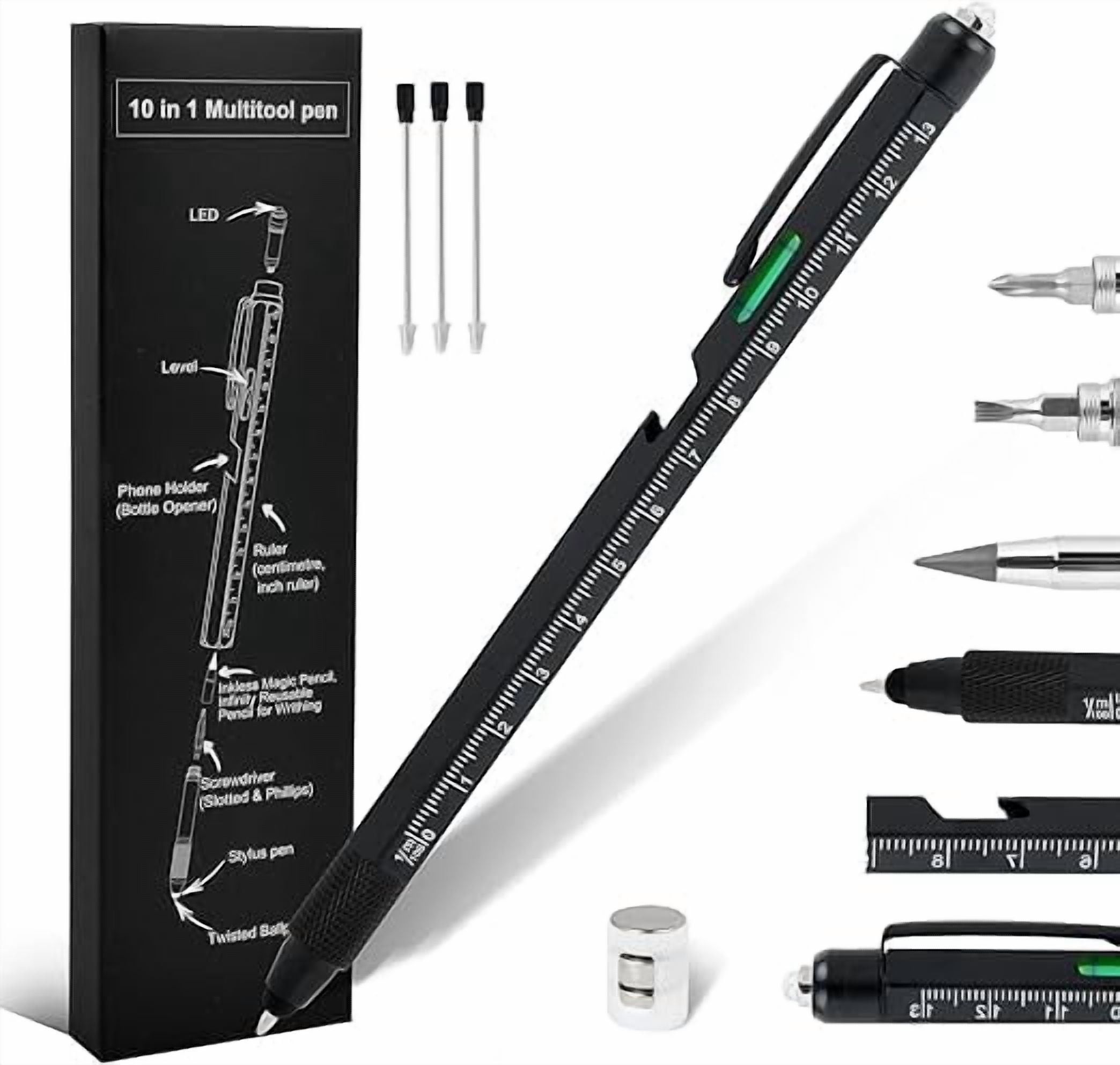 10 in 1 Multi-Tool Pen, Cool Gadget or Gift for Men - Walmart.com