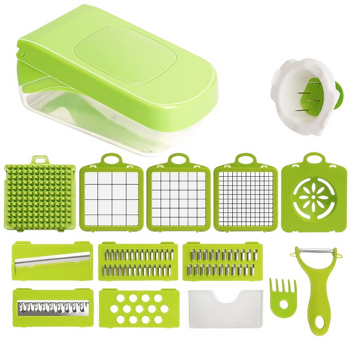 10 in 1 Multifunctional Kitchen Vegetable Chopper Fruit Cutter Salad ...