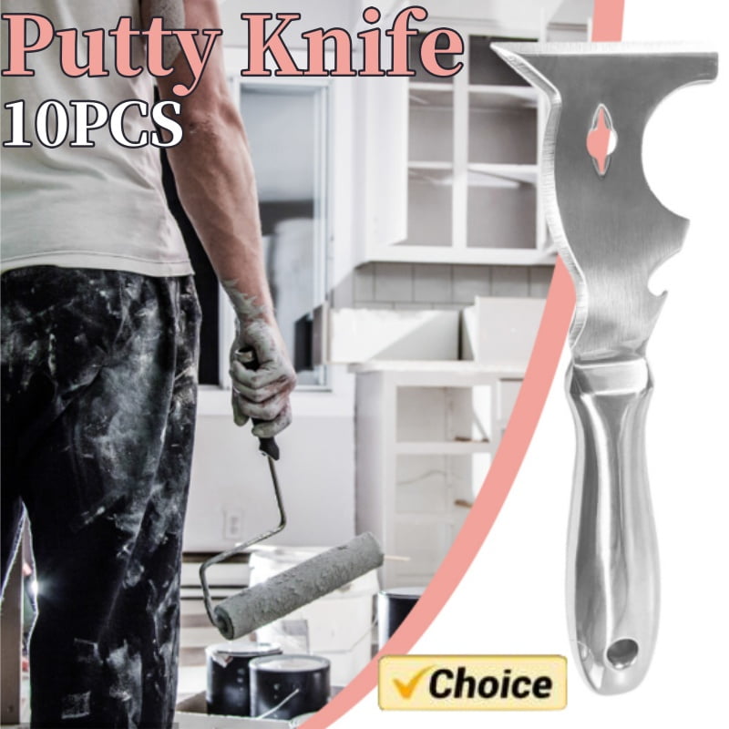 10 in 1 Putty Knife Paint Scraper Tool Stainless Steel Spackle Tool ...