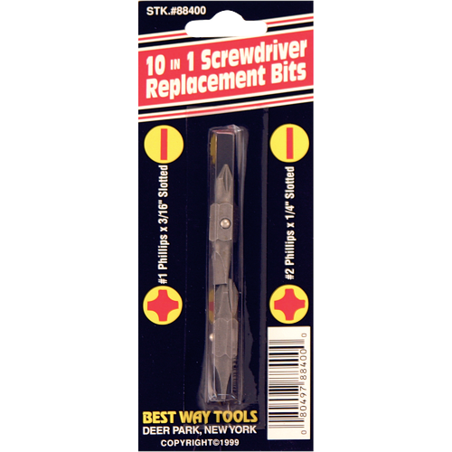 10-in-1 Replacement Double-End Screwdriver Bit 10 IN 1 BITS, Each ...