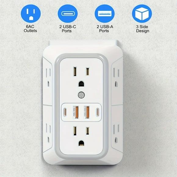 Multi Plug Adapters in Plug Adapters - Walmart.com