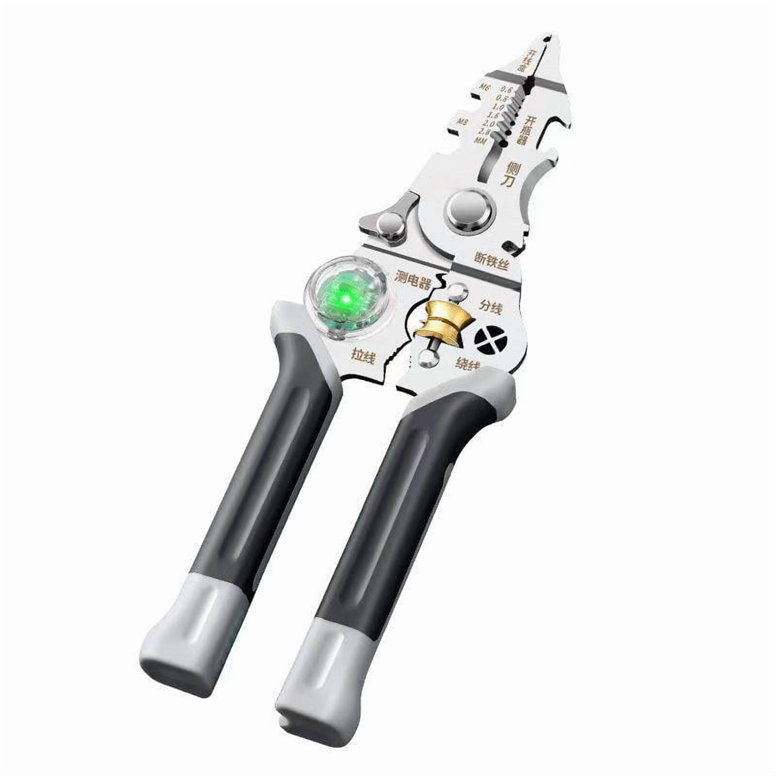 10-in-1 Wire Stripper with Voltage Tester, Wire Stripping Tool with ...