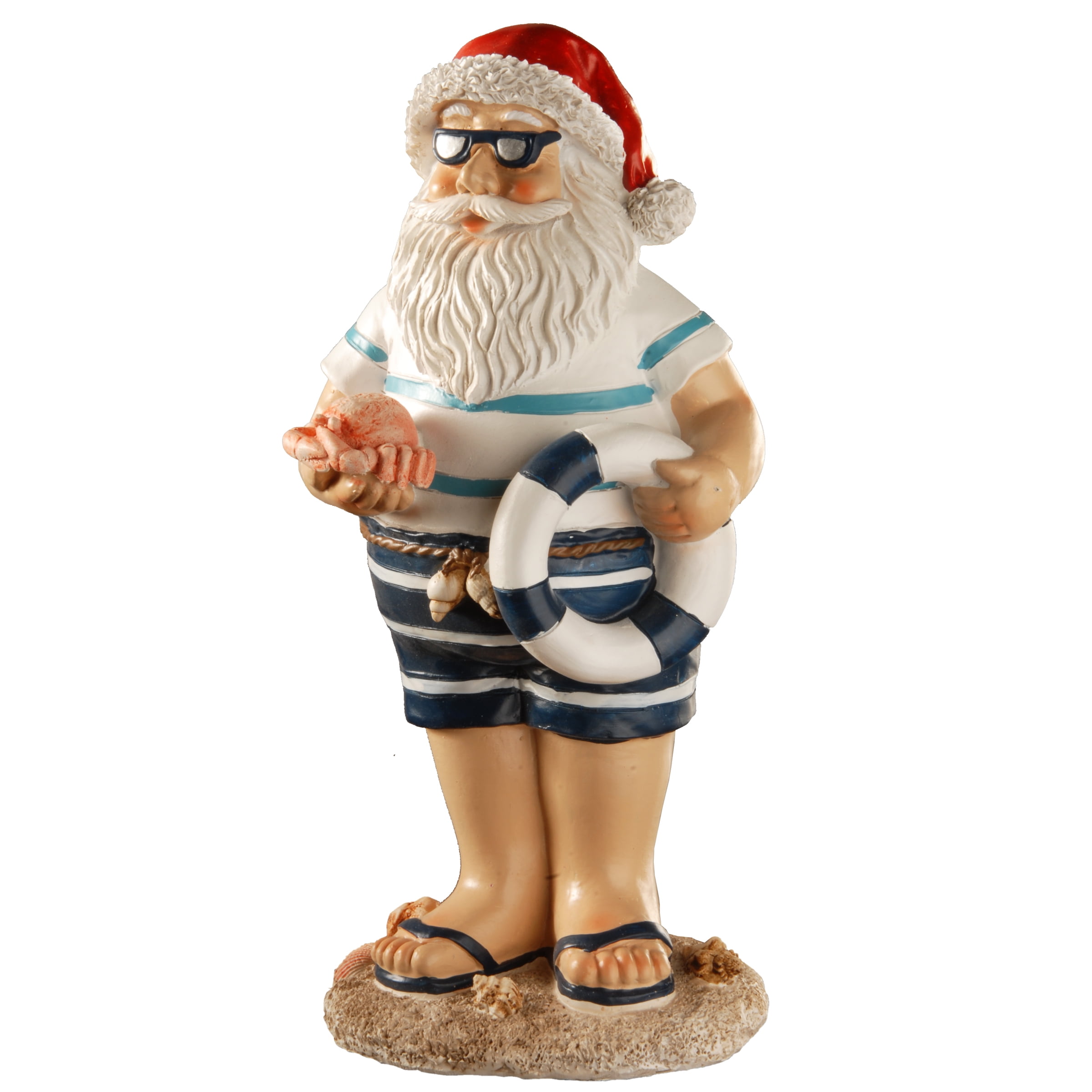 10 in. Beach Theme Santa Decor - Walmart.com