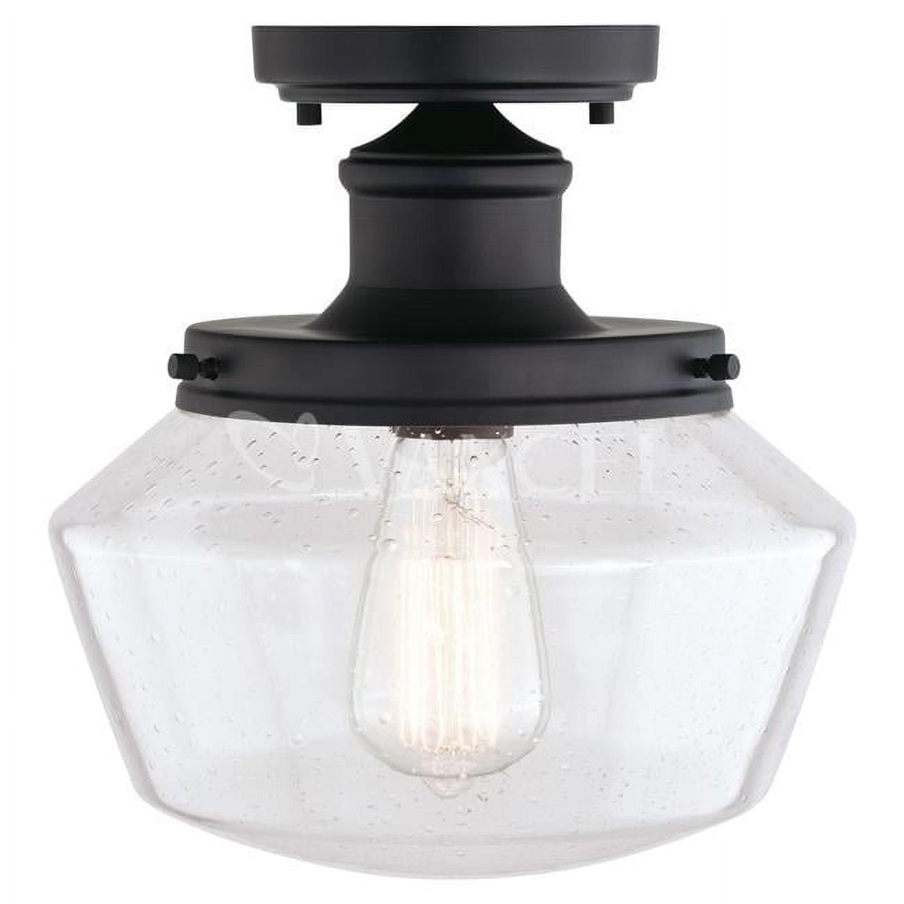10 in. Collins Outdoor Flush Mount, Matte Black - Walmart.com
