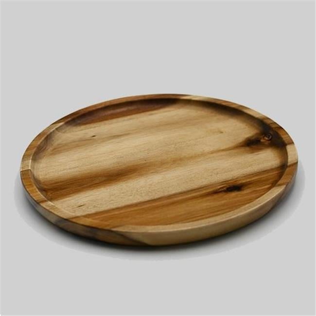 10 in. Dia. Acacia Round Plate & Platter - Walmart.com