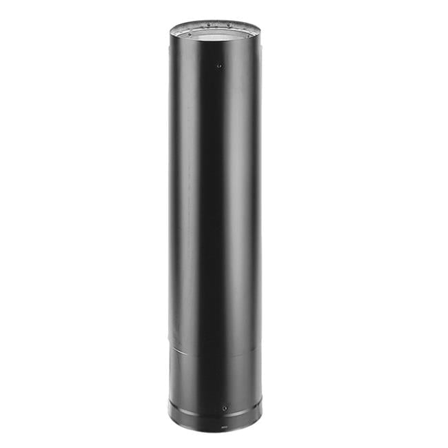 10 in. Dia. Inner Single Wall DuraBlack Stove Pipe - 12 in. Pipe ...
