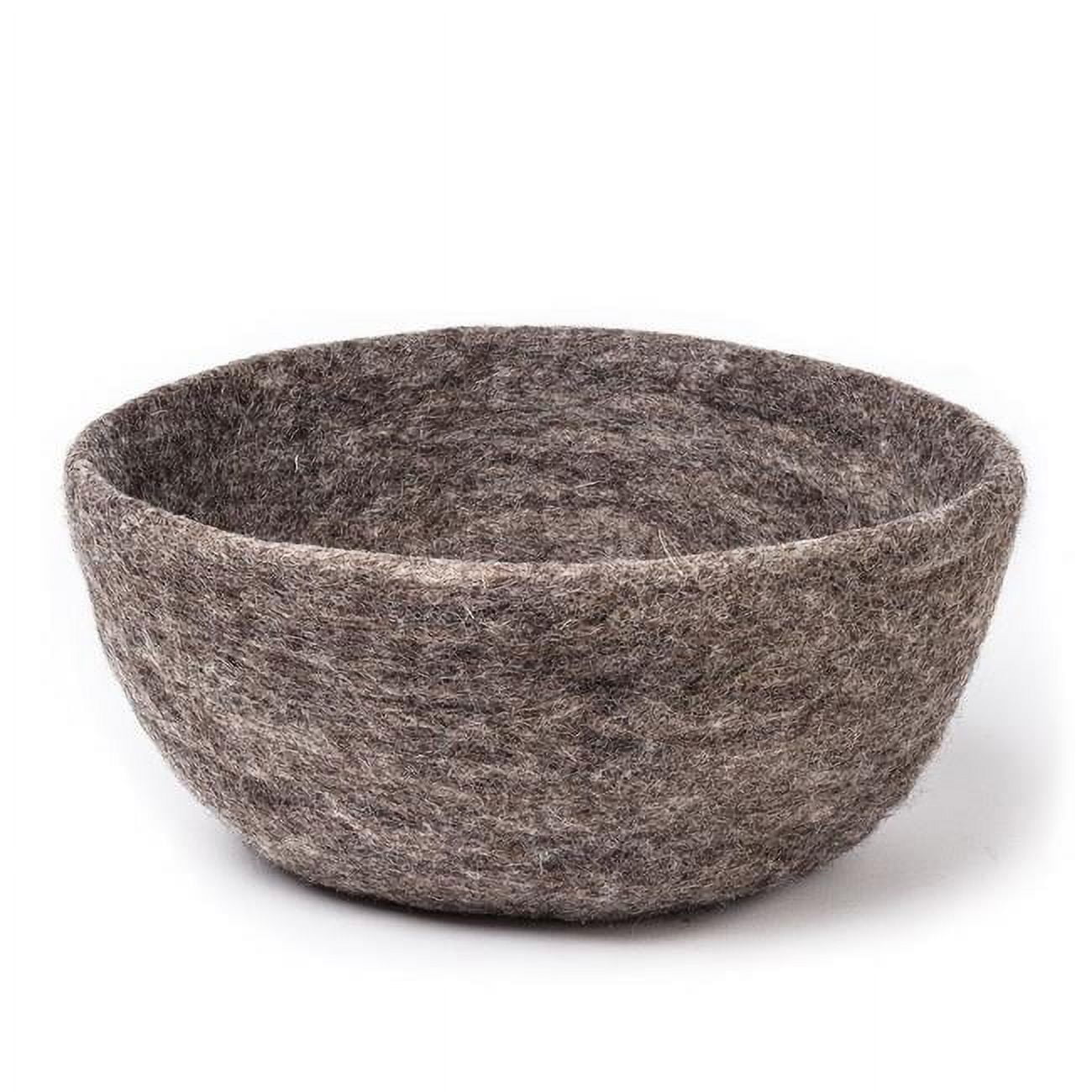 10 in. Felt Storage Bowl, Taupe - Large - Walmart.com
